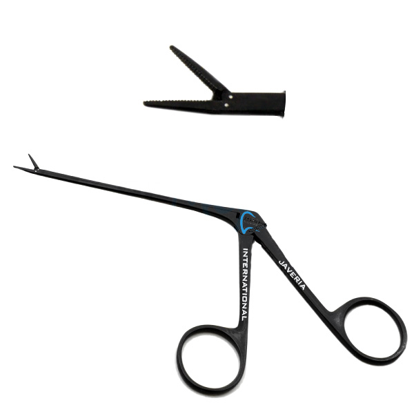 Micro Alligator Ear Forceps Serrated Shaft - Javeria International