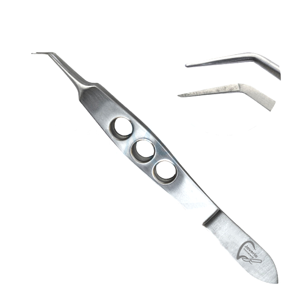 McPherson Suturing Forcep 10cm Angled 5mm Smooth Jaws with Tying ...