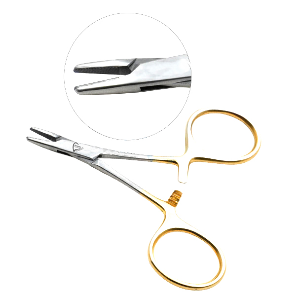 Mini Needle Holder 3.5" Smooth Tungsten Carbide - Javeria International