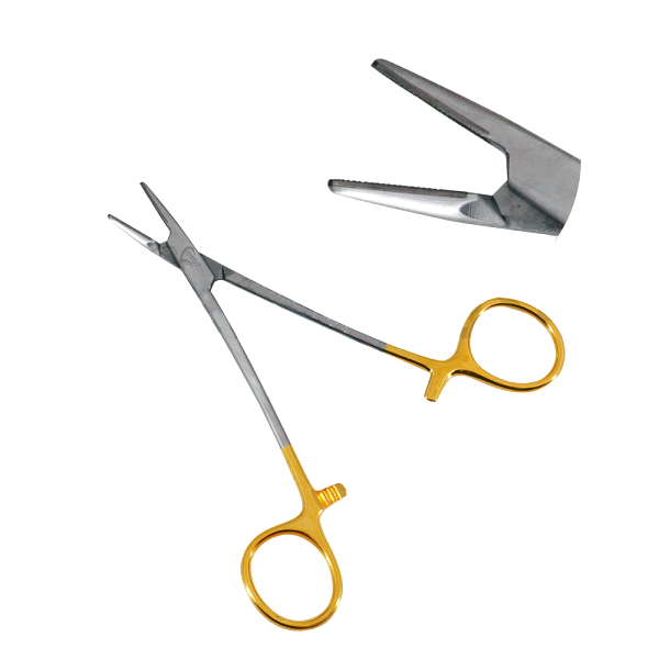 Webster Needle Holder 4 3/4" Serrated Jaws - Tungsten Carbide - Javeria ...