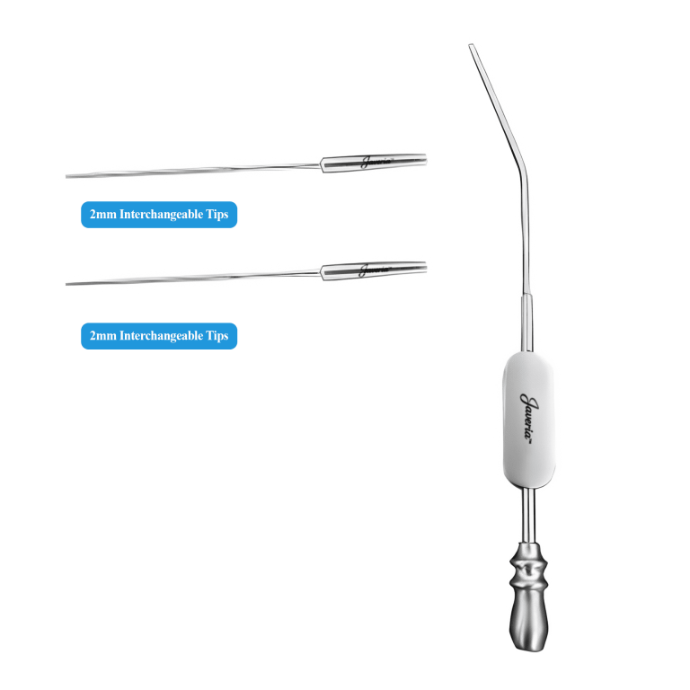 Javeria SE Ear Suction Tube with 2mm Interchangeable Tips - 20/22 Gauge ...