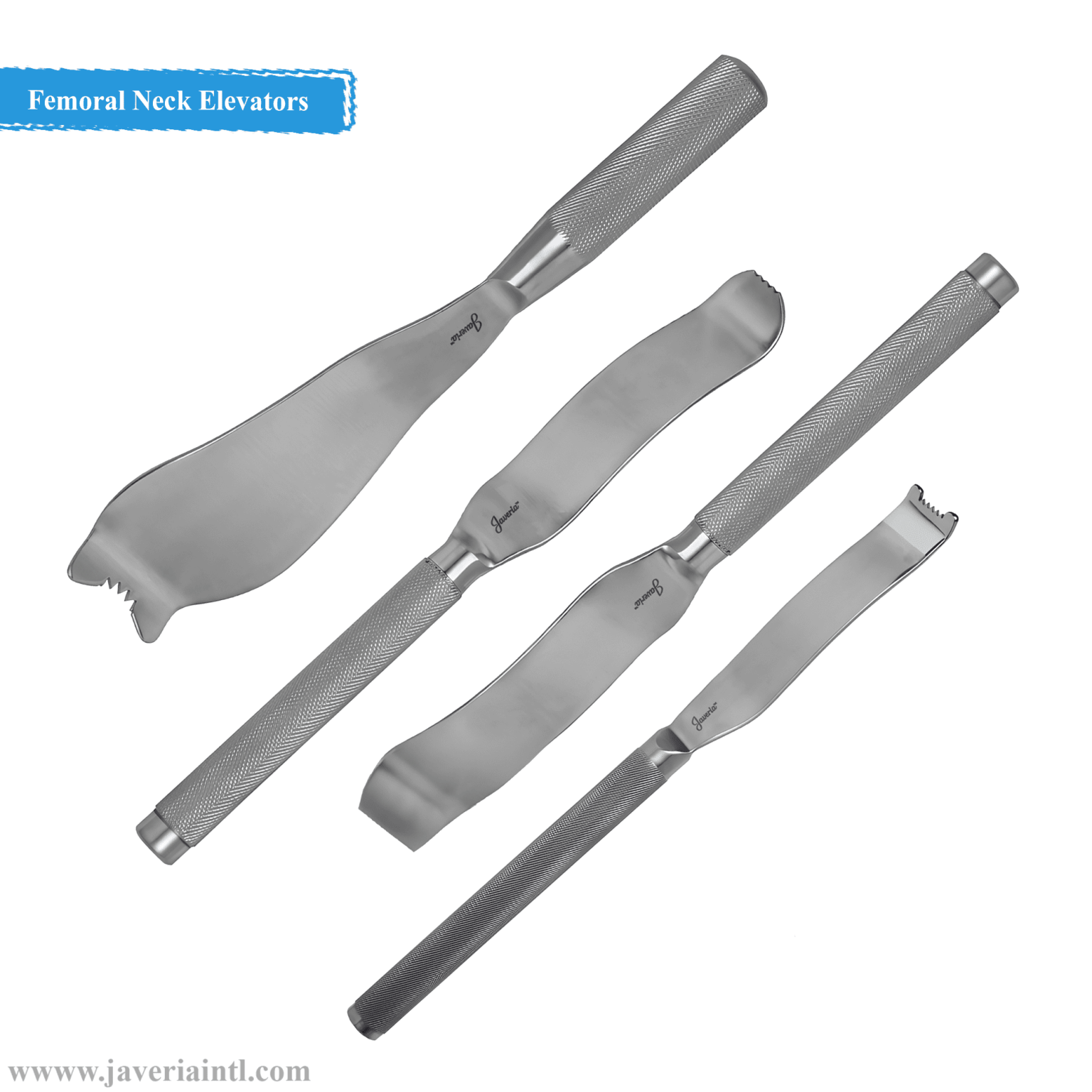 Femoral Neck Elevator Knurled Handle - Reliable Ortho Tool