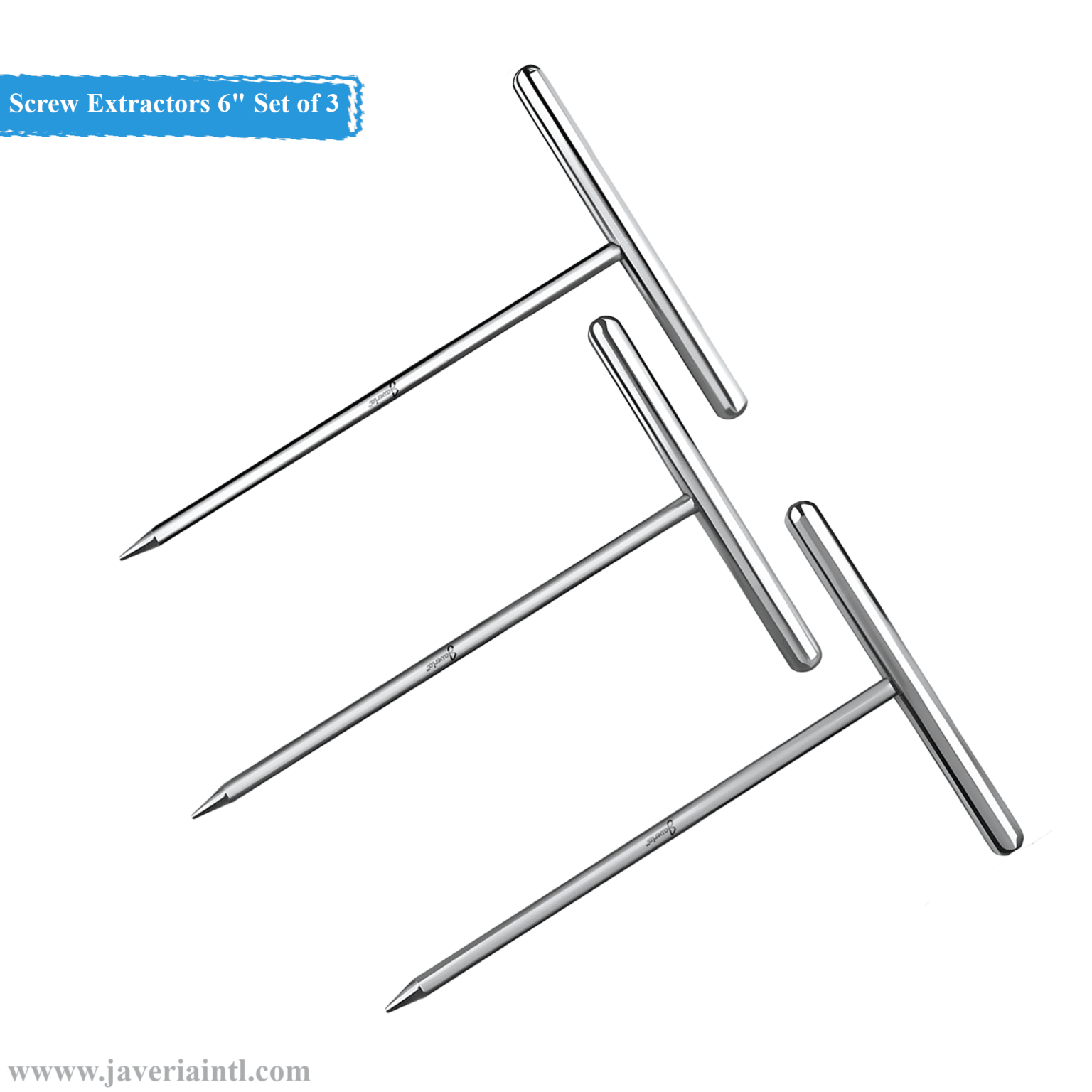 Screw Extractors 6" - Reliable Orthopedic Removal Tool