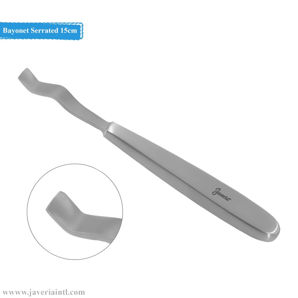 Bayonet Retractor Serrated 15cm – Surgical Reliable Tool
