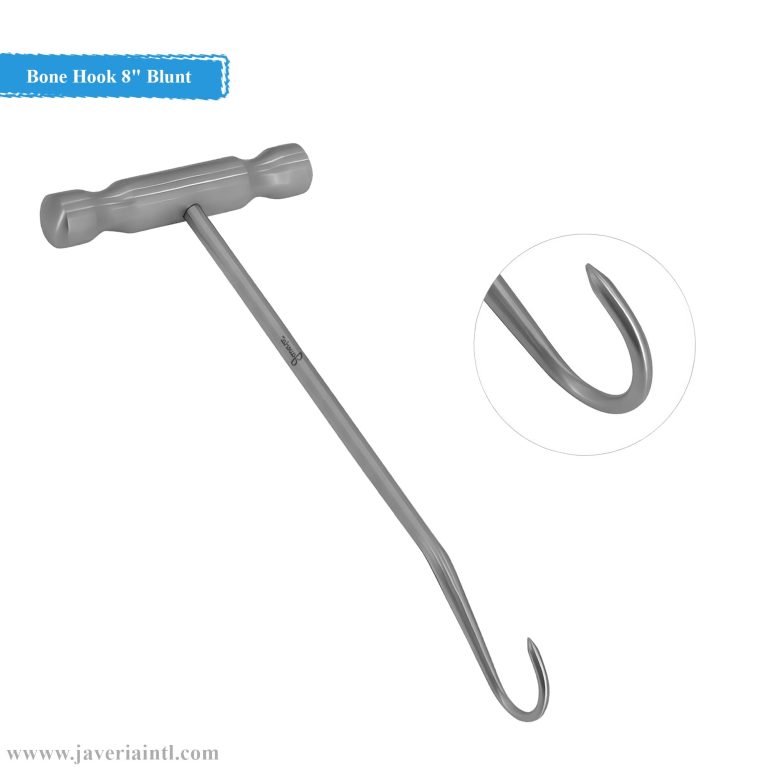 Bone Hook 8" Blunt 20mm T Handle - Ortho Reliable Tool